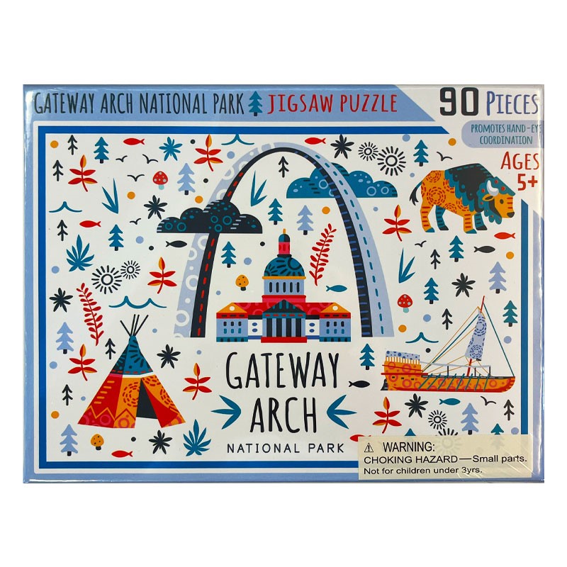 Gateway Arch Reflection Panoramic Puzzle